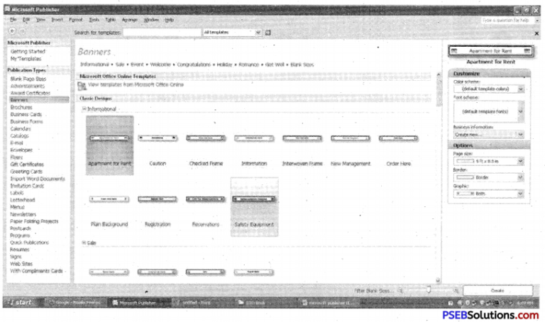 PSEB 10th Class Computer Notes Chapter 8 Microsoft Publishers-II – PSEB ...