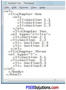 PSEB 10th Class Computer Solutions Chapter 2 HTML Fundamentals – PSEB ...