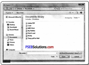 PSEB 7th Class Computer Solutions Chapter 3 Microsoft Word (Part-I ...